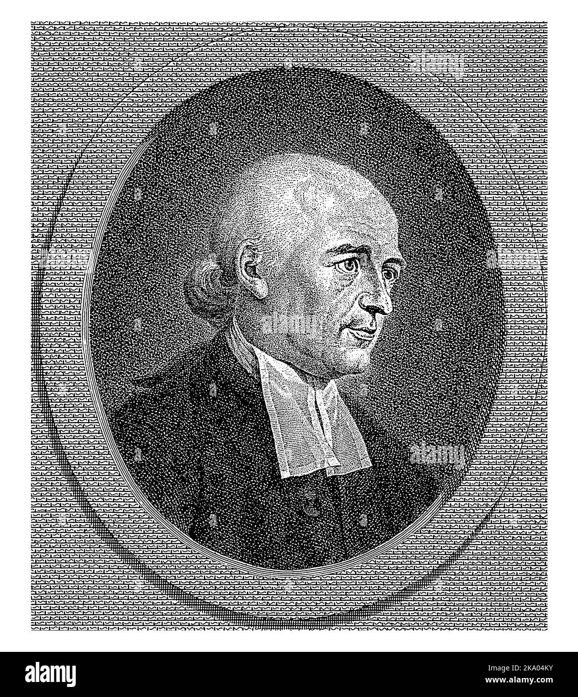 Portrait of Franz Volkmar Reinhard, Karl Traugott Riedel, 1809 Stock ...