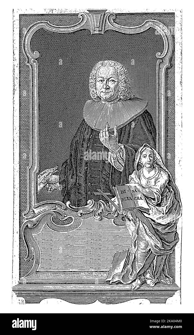 Portrait of Jakob Brucker, Jacob Andreas Fridrich (der JÃ¼ngere), after ...