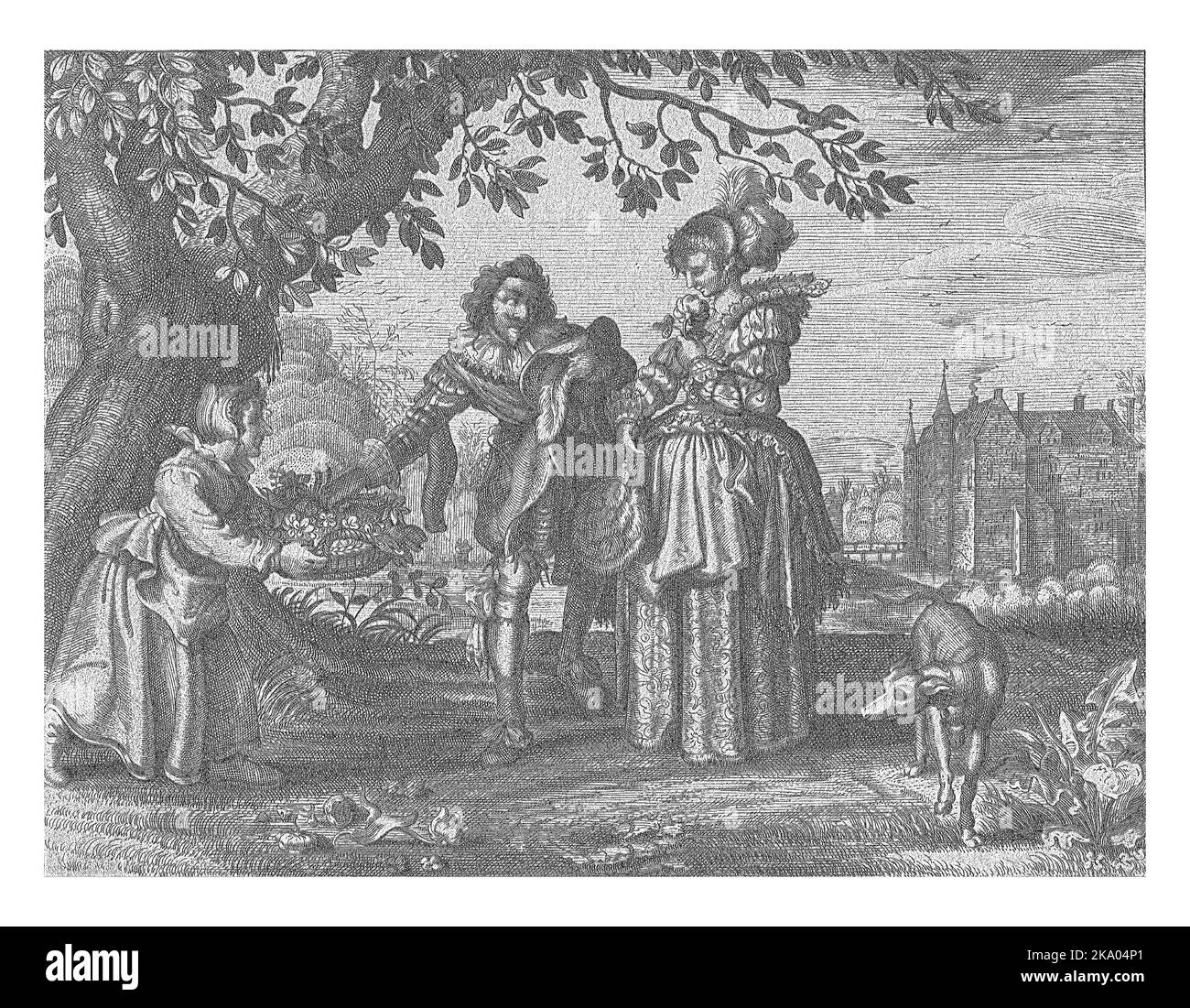 Spring, Daniel van den Bremden, after Adriaen Pietersz. van de Venne ...