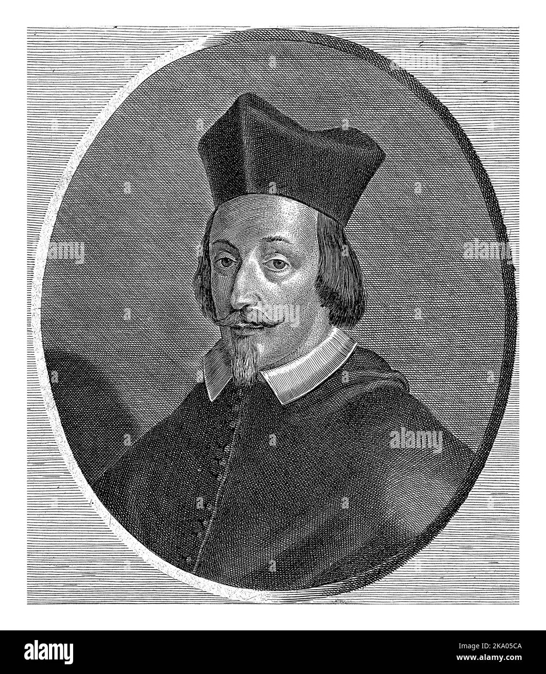 Bust to the left of Fabius Chisius in an oval. Below the portrait seven ...