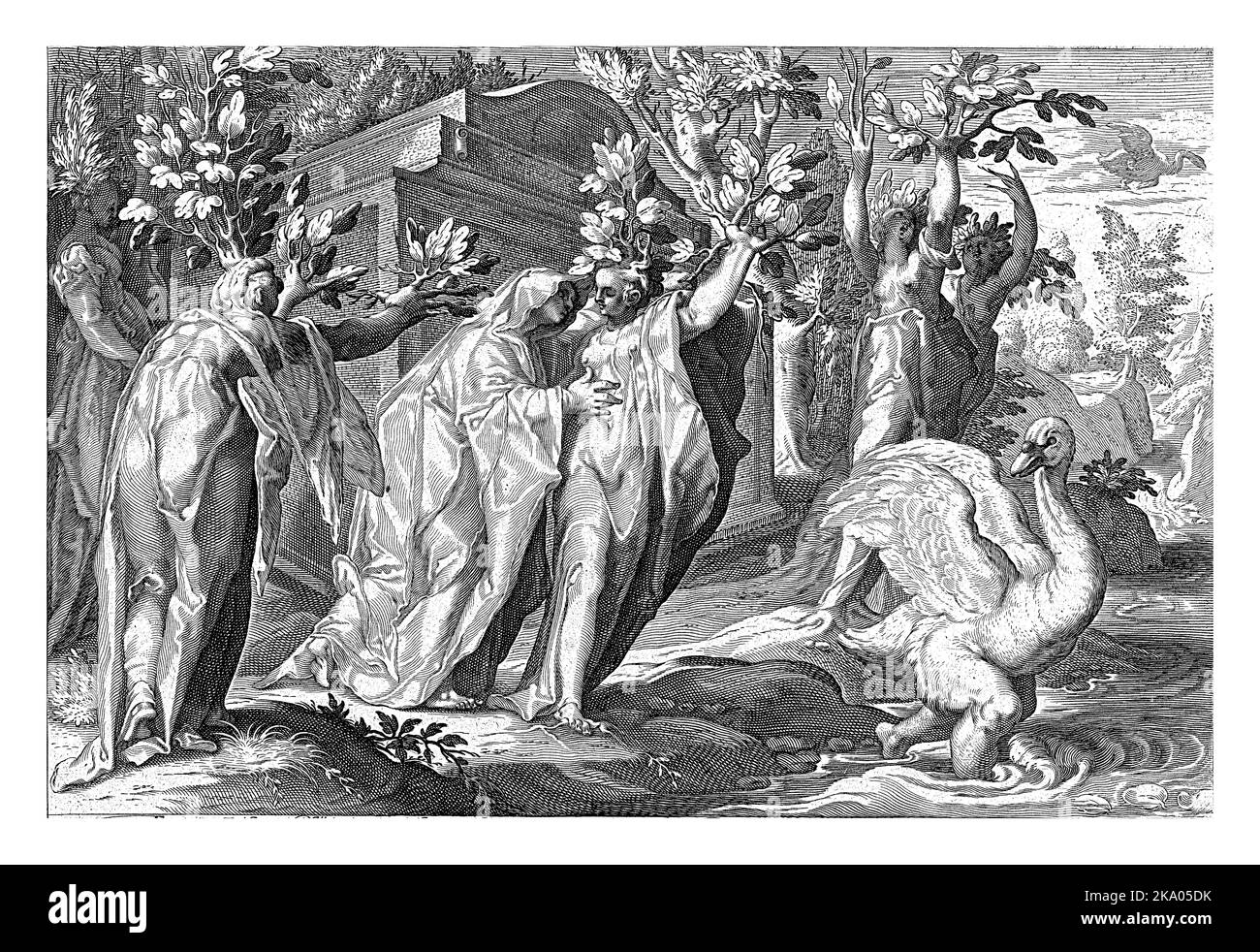 The daughters of the sun god (the Heliads) mourn their brother Phaeton ...