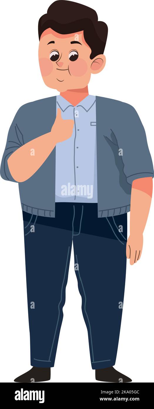 obesity man disability person Stock Vector Image & Art - Alamy