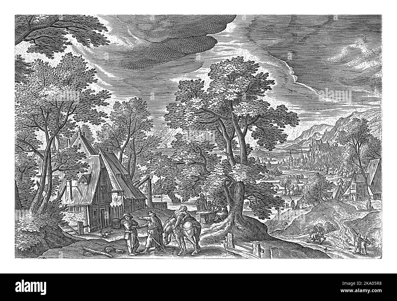 An inn. The Good Samaritan pays an innkeeper to nurse the injured ...