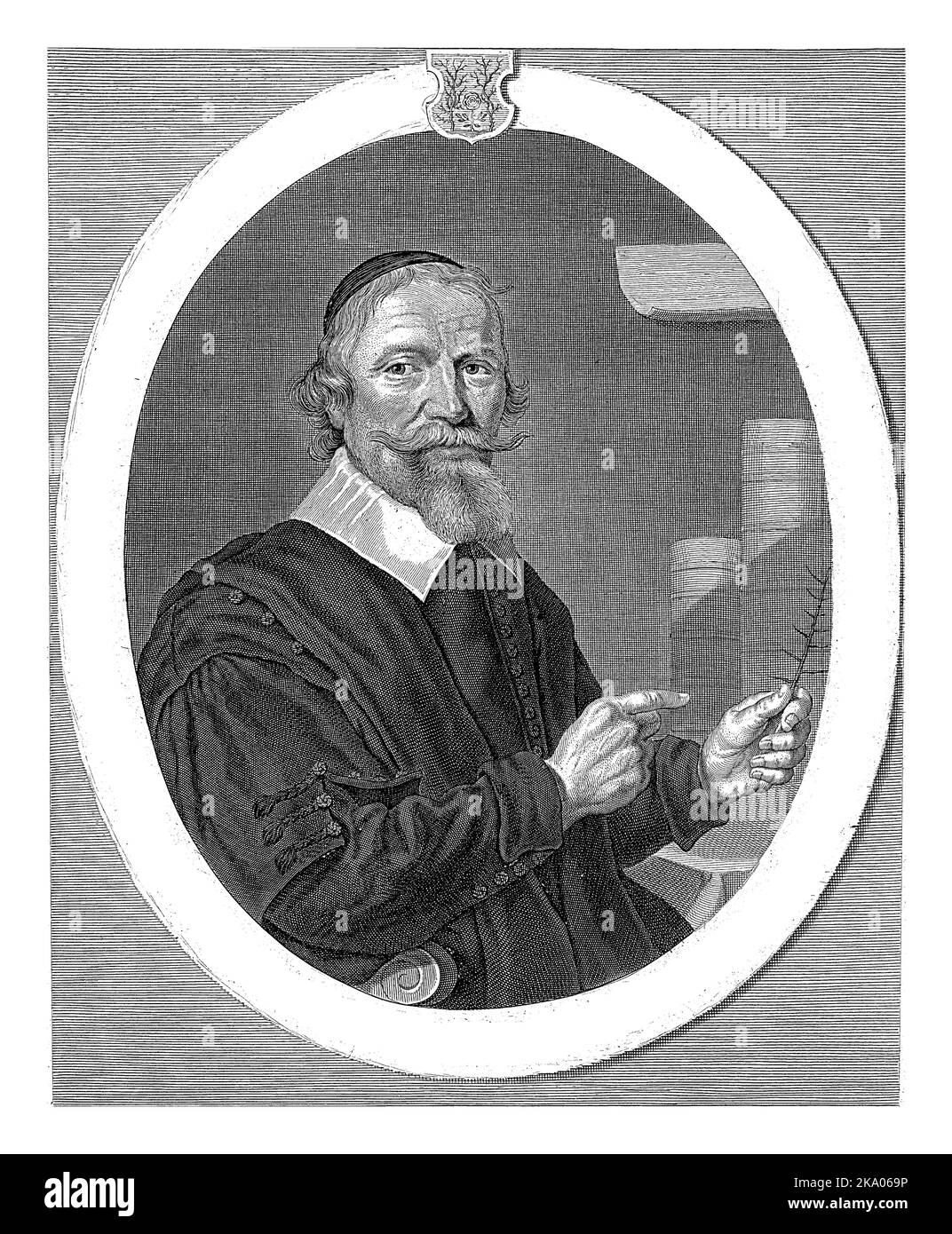 Portrait of Timotheus de Sayer, pastor in the Gooiland Stock Photo - Alamy