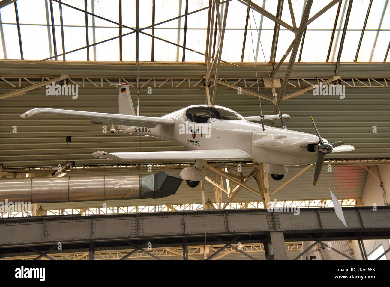 SPEYER, GERMANY - OCTOBER 2022: white aircraft airplane COMET SAPPHO ...