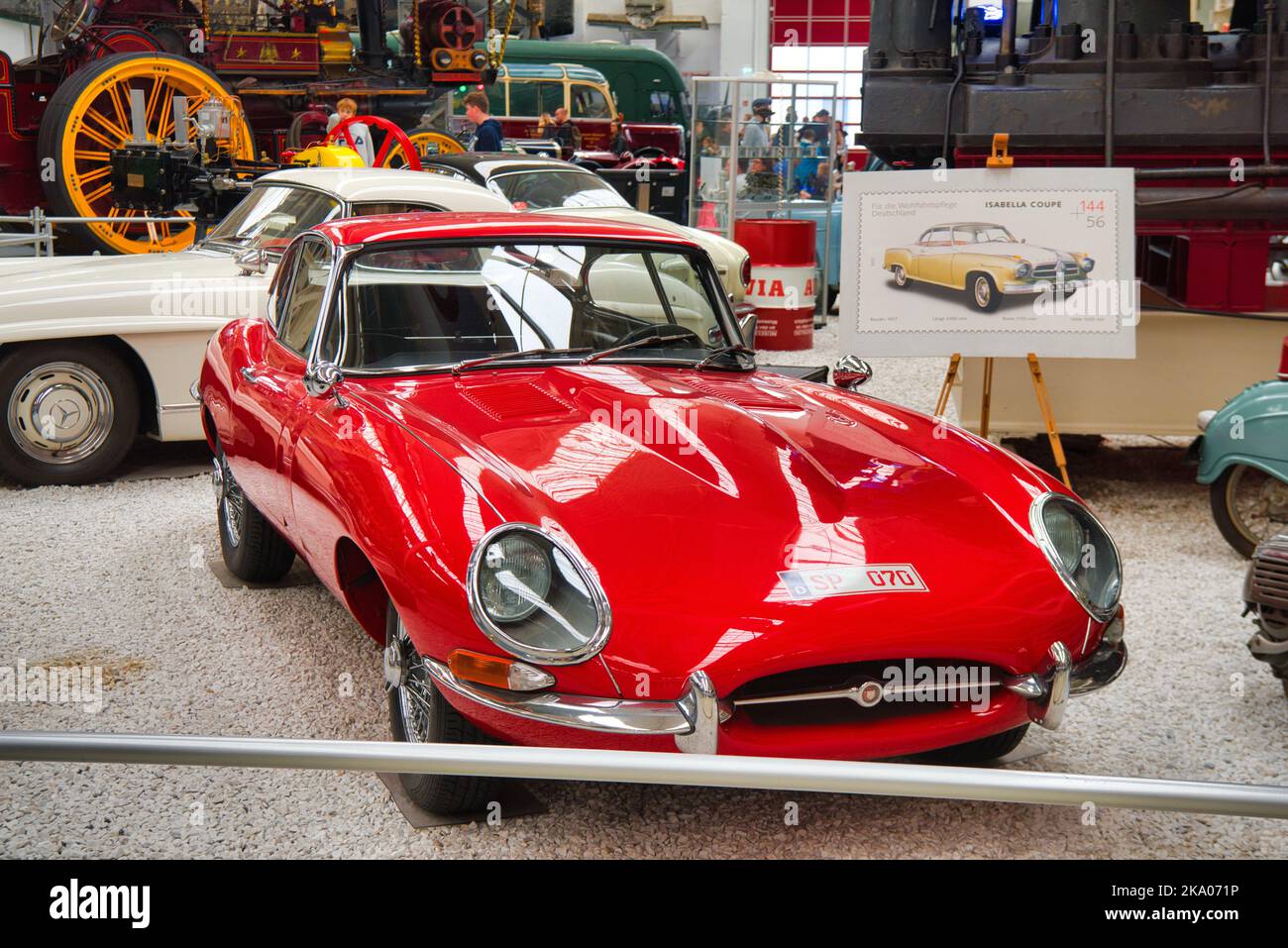 SPEYER, GERMANY - OCTOBER 2022: red JAGUAR E TYPE S1 3.8 COUPE 1964 in ...