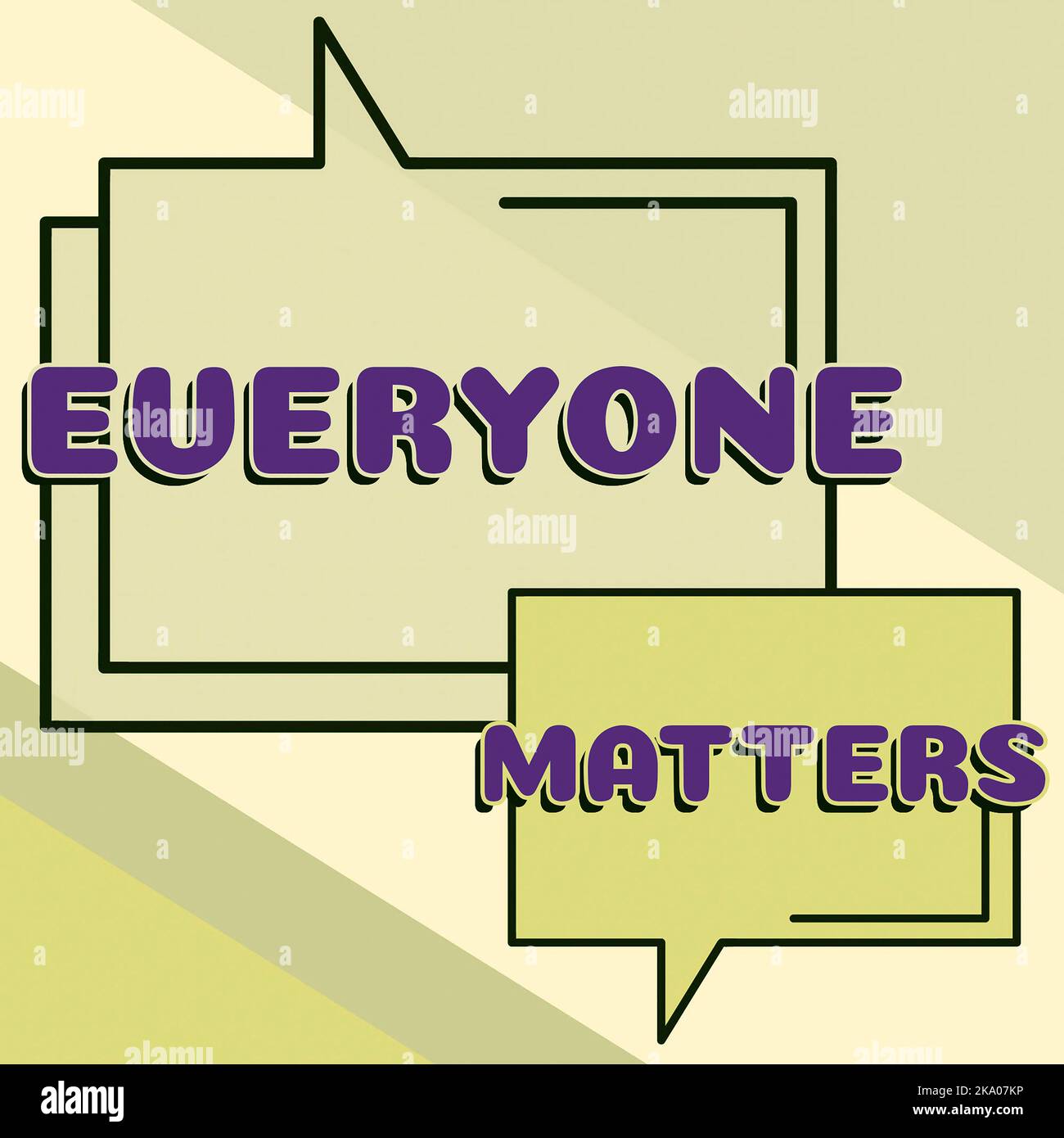 Conceptual caption Everyone Matters. Business idea expediting the ...