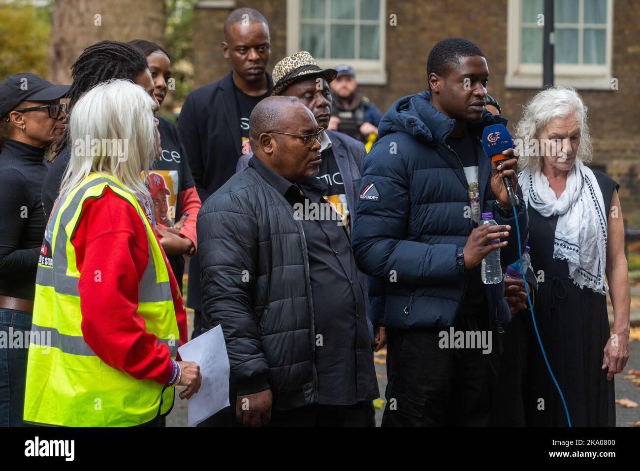 London, UK. 29th October, 2022. Jefferson Bosela, cousin of Chris Kaba ...