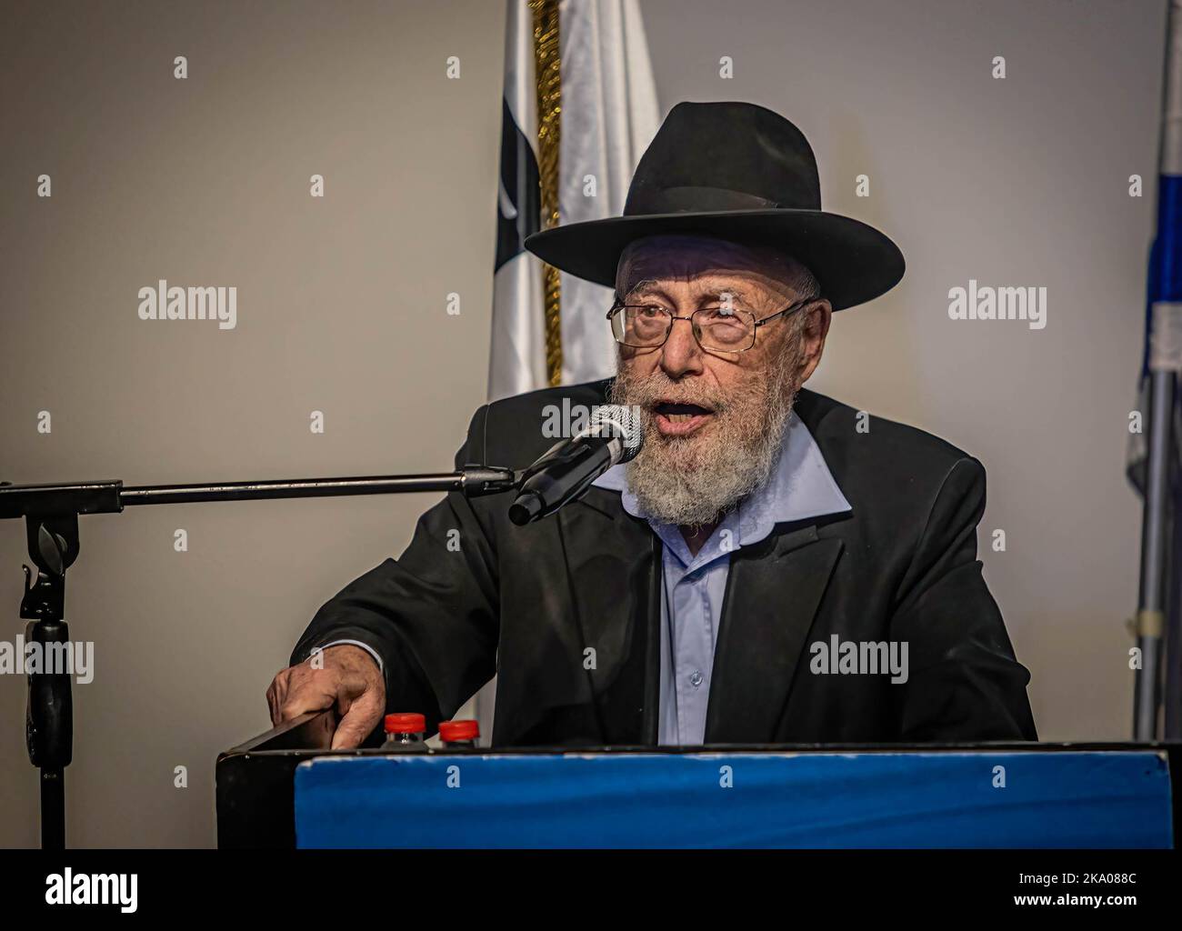 Rabbi Nov Lior spiritual leader of the ultra nationalist far right ...