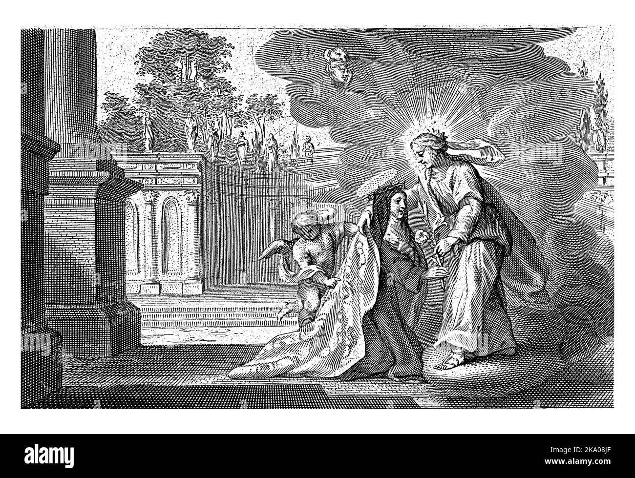 Mary Giving a Lily Branch to St. Mary Magdalene de Pazzi, Cornelis ... Mary Giving a Lily Branch to St. Mary Magdalene de Pazzi, Cornelis ...