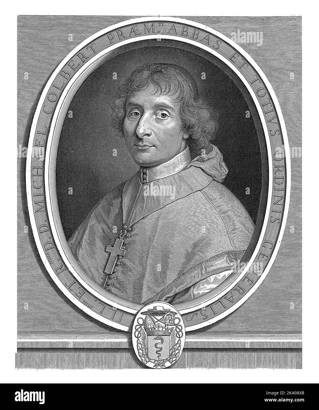 Portrait of the Abbot-General of the Norbertines Michel Colbert. Around ...