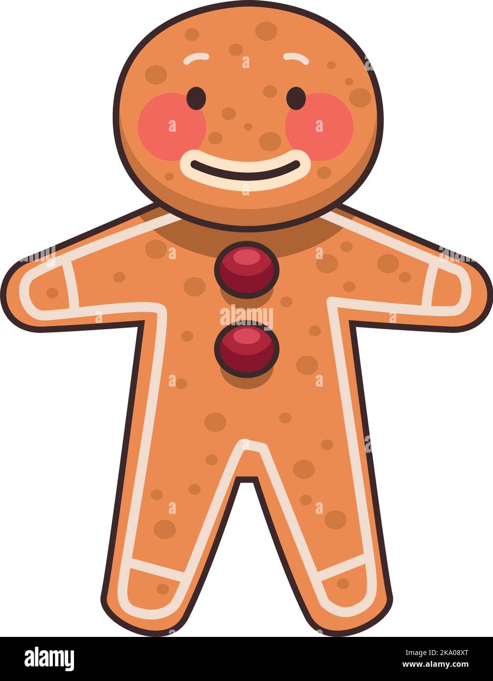 christmas ginger cookie Stock Vector Image & Art - Alamy