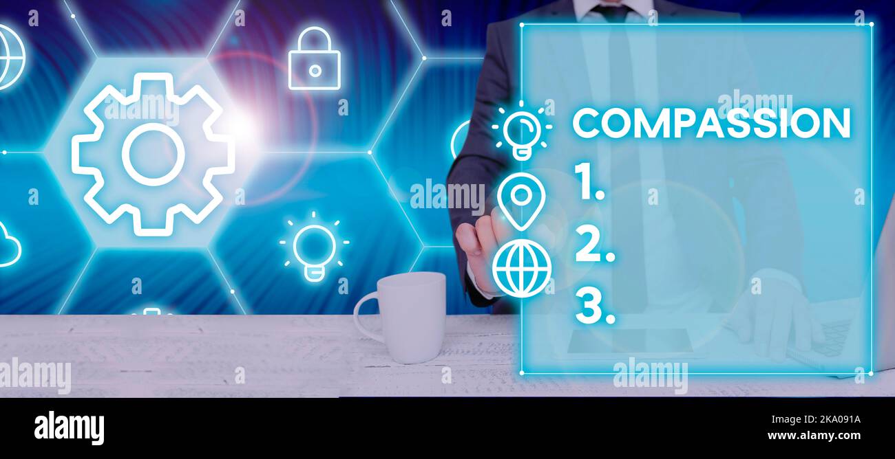 Conceptual display Compassion. Business overview empathy and concern ...