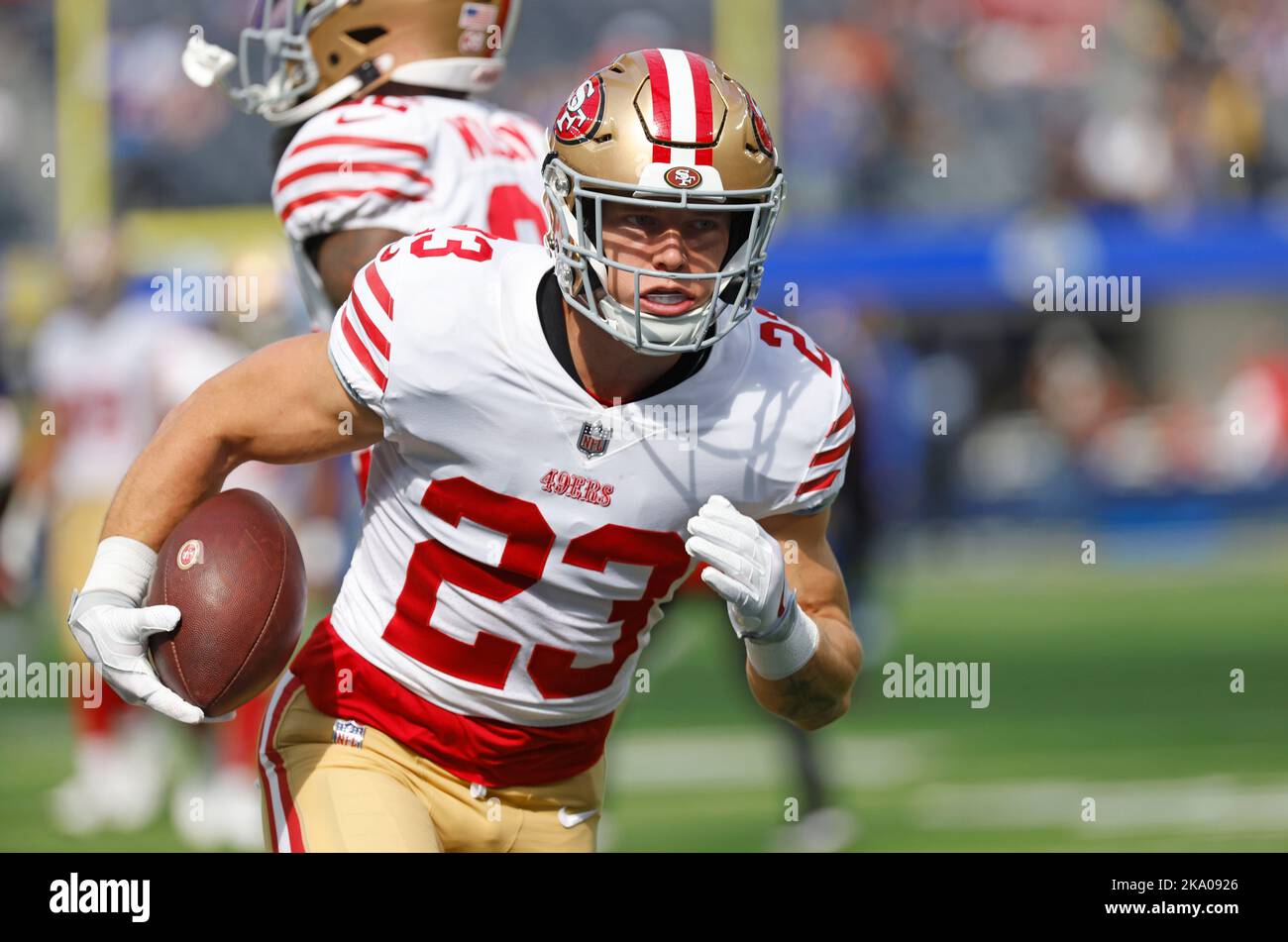 Christian mccaffrey 49ers hi-res stock photography and images - Alamy