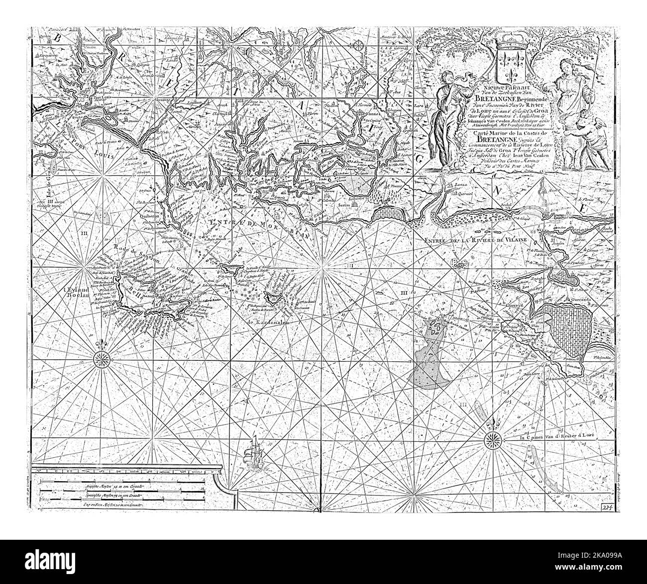 Groix map Black and White Stock Photos & Images - Alamy