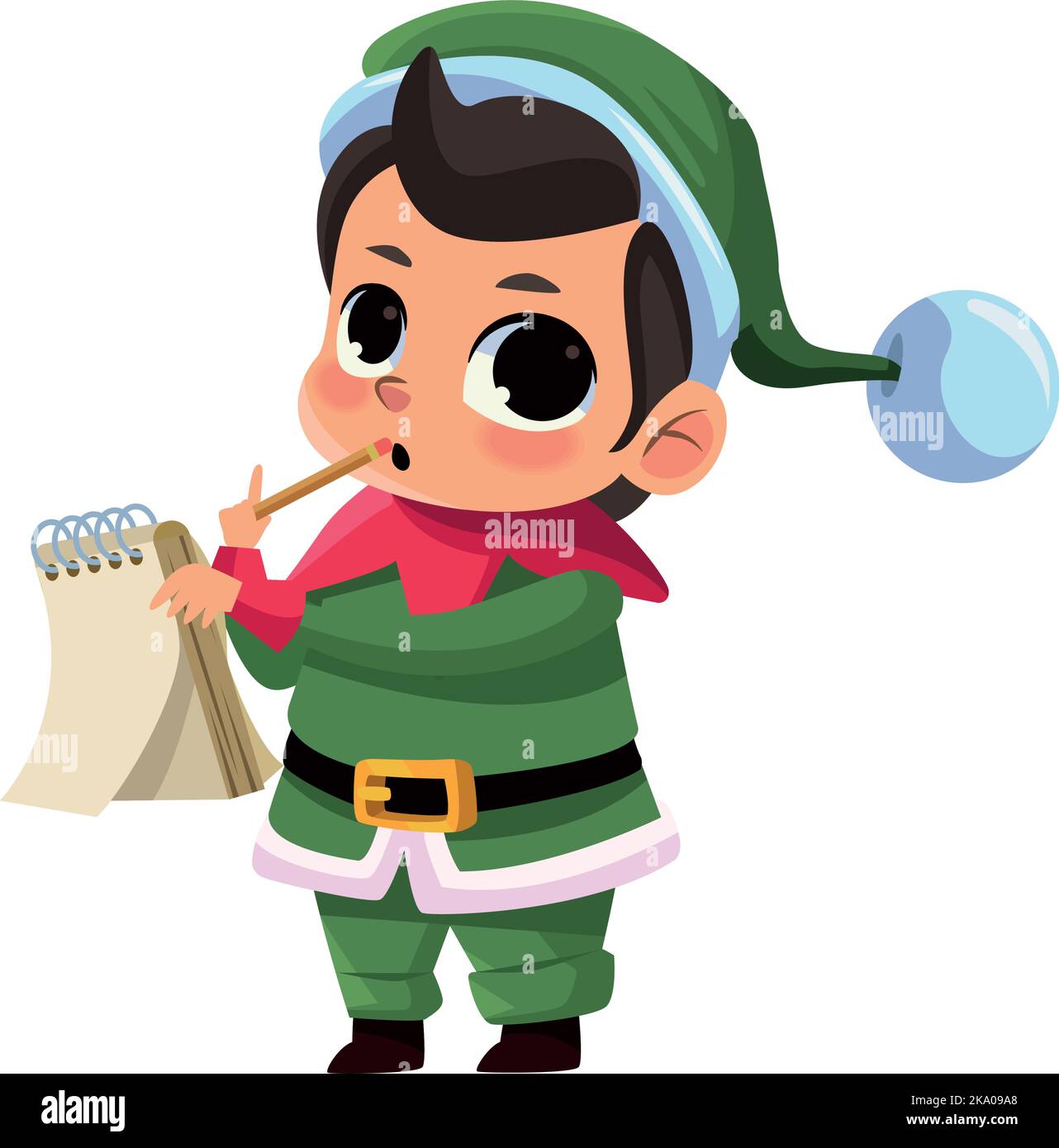 little elf writing list Stock Vector Image & Art - Alamy