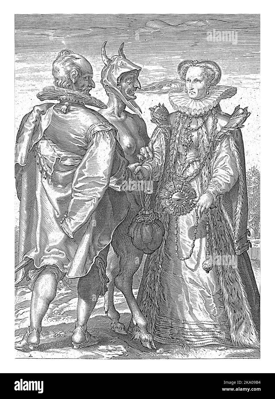 The devil bonds a man and woman, who as a couple symbolize lucrative ...