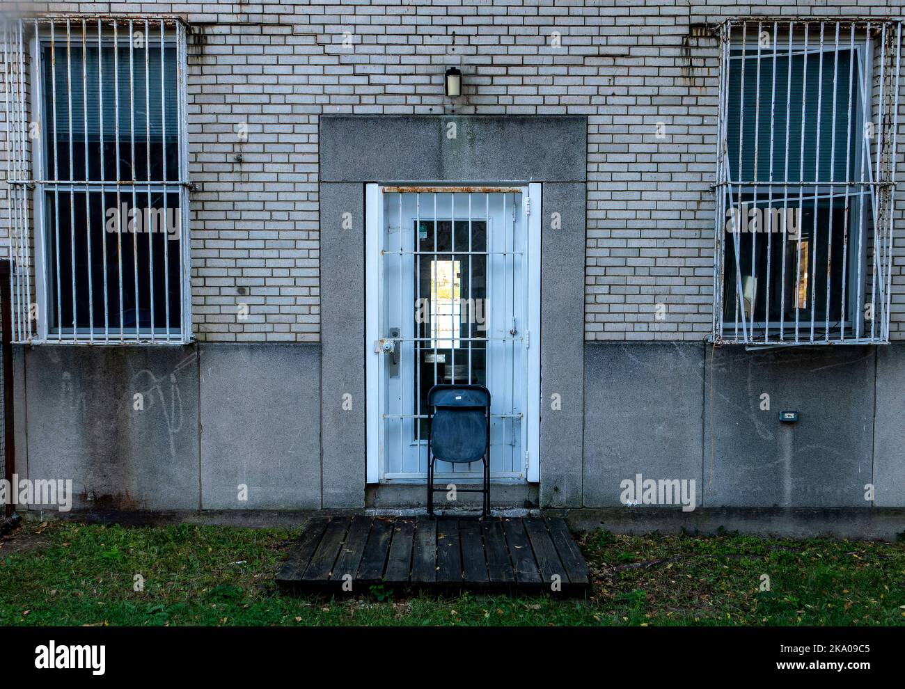bleak locked building along the Anacostia River Stock Photo - Alamy