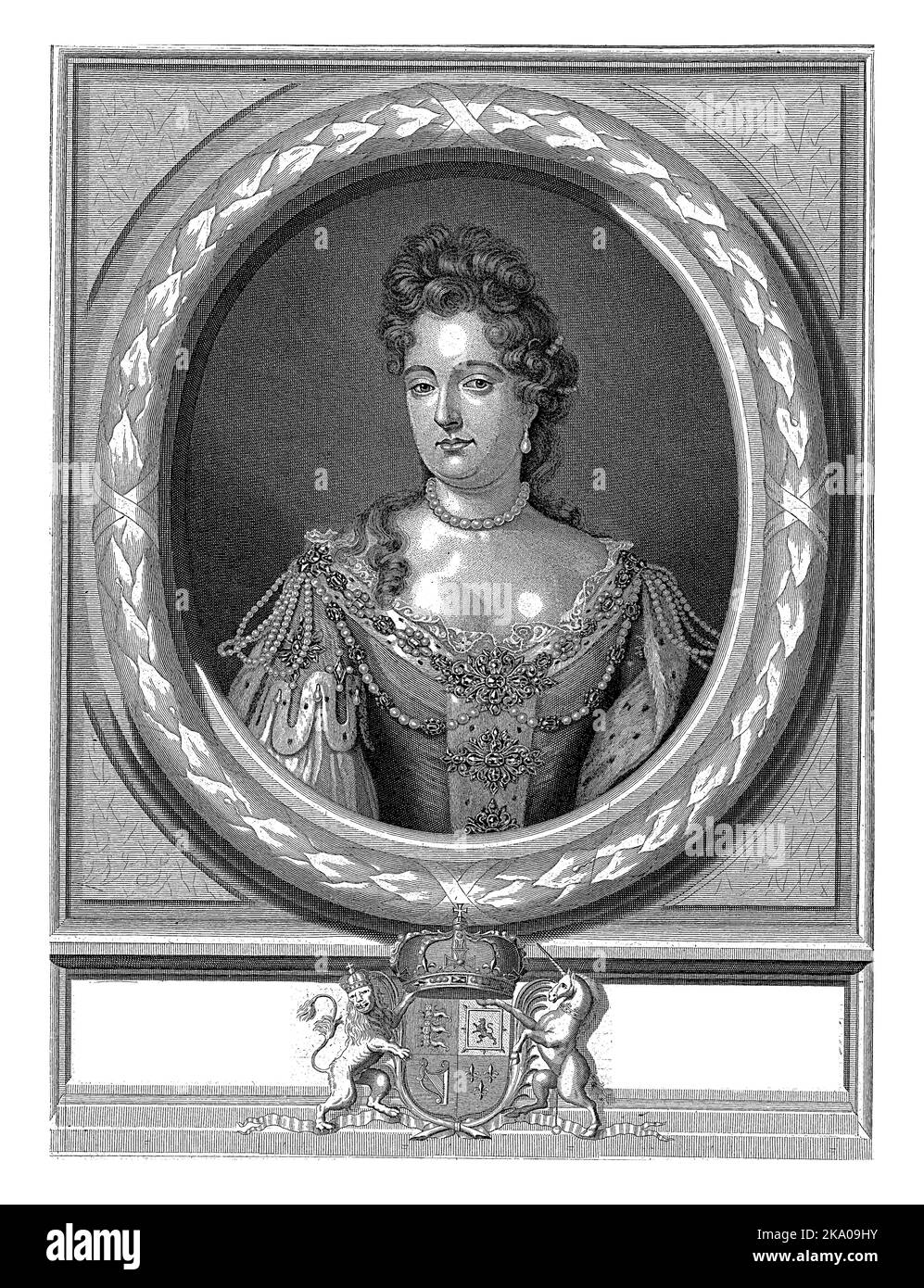 Portrait of Mary II Stuart, anonymous, 1688 - 1726 Portrait of Mary II ...