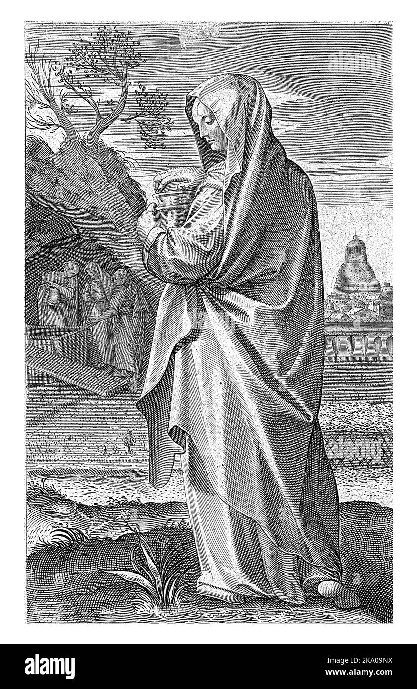 In the foreground is Maria Salome, a jug with balsam oil in her hands ...