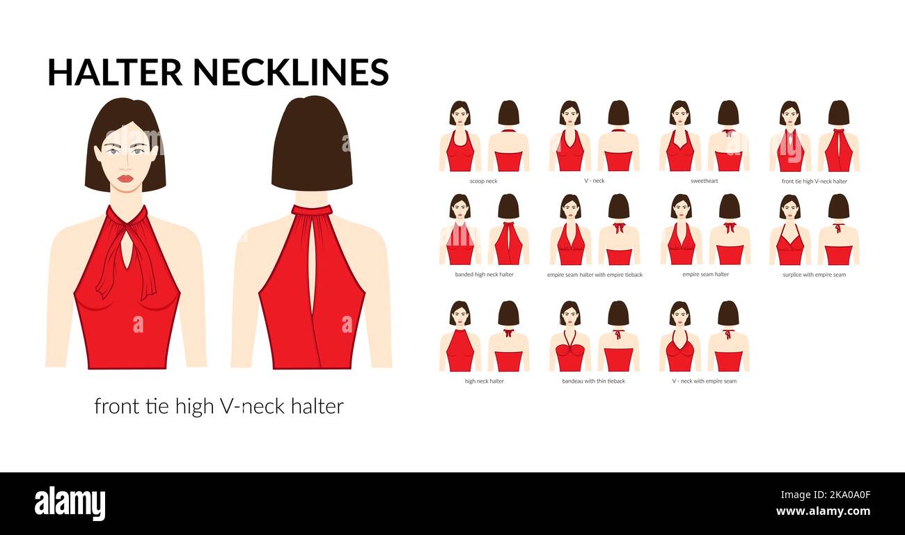 Halter neck neckline Cut Out Stock Images & Pictures - Alamy