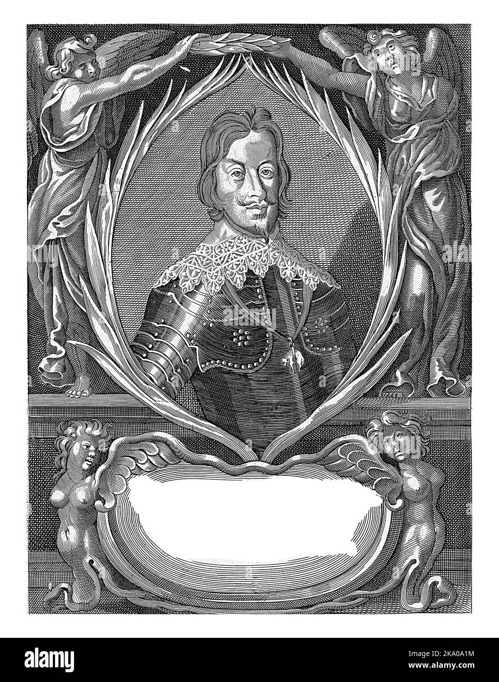 Portrait of German Emperor Ferdinand III at the age of 26, with the ...