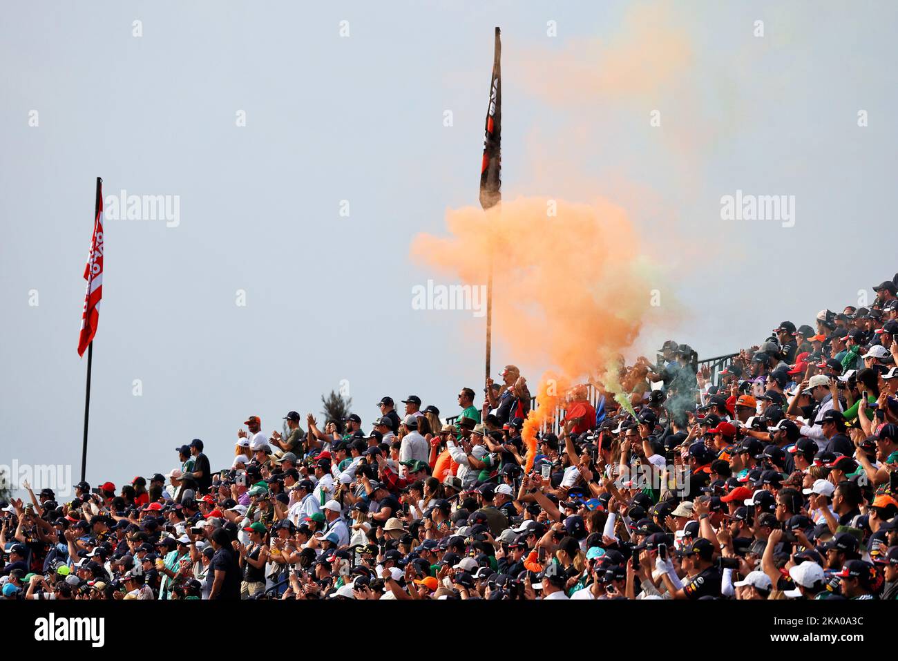 Mexico City, Mexico. 30th Oct, 2022. Circuit atmosphere fans in the ...