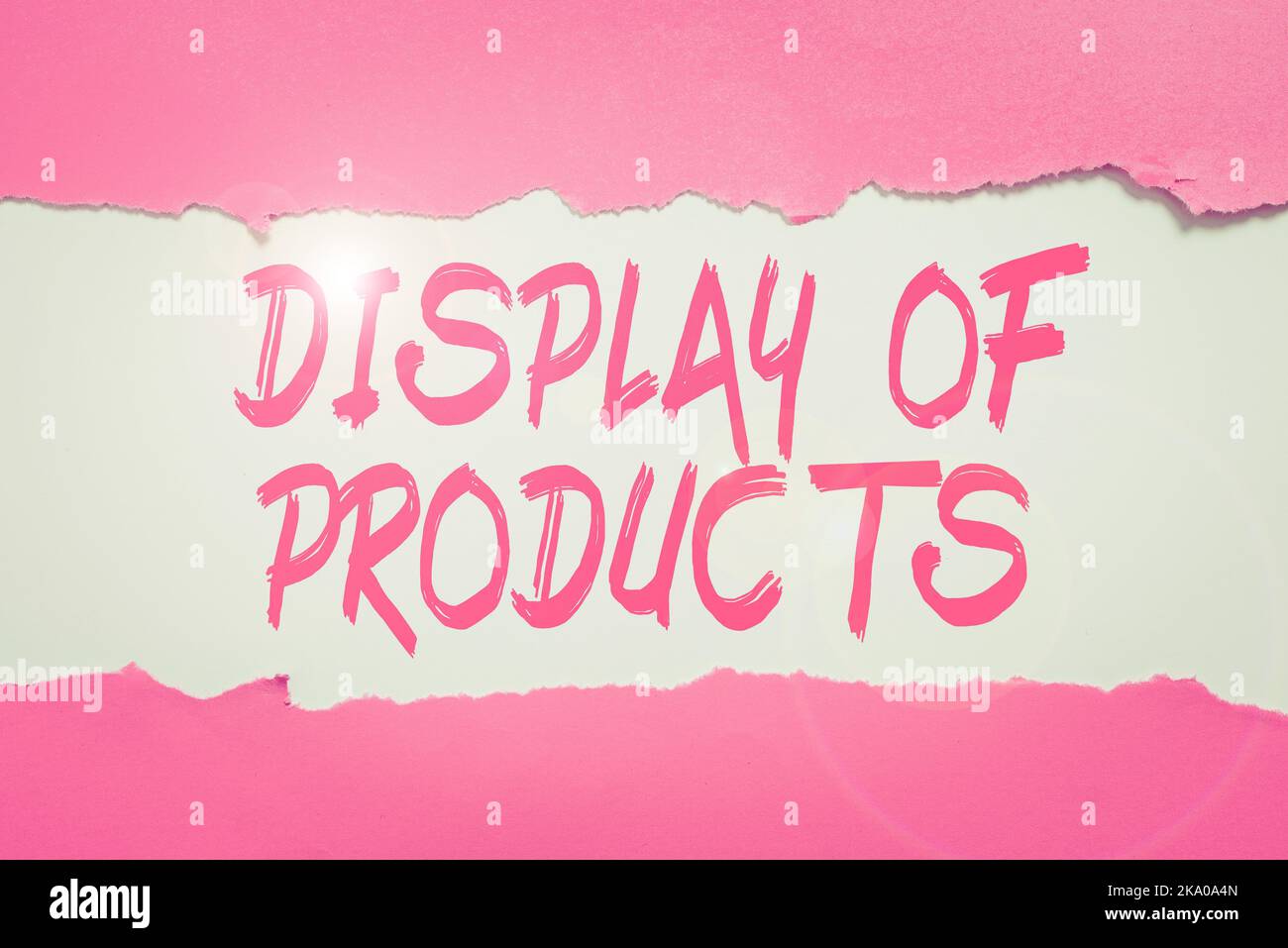 Sign displaying Display Of Products. Business showcase advertise nature ...