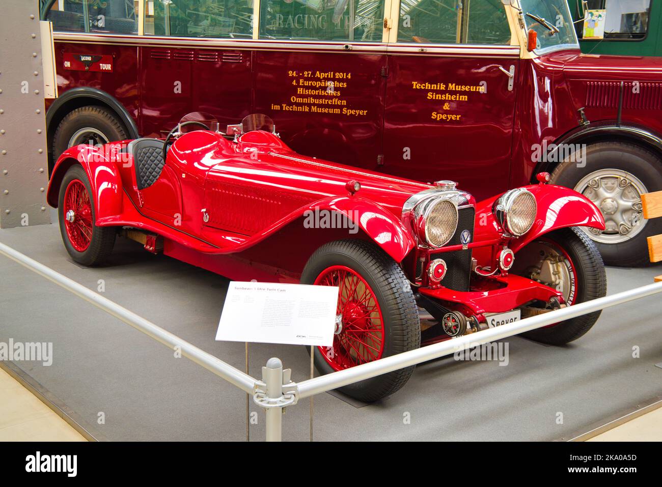 SPEYER, GERMANY - OCTOBER 2022: red Alfa-Romeo 8C 2300 Spider Corto ...