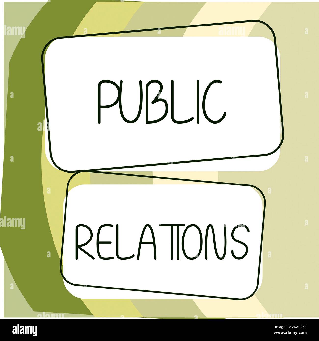 Hand writing sign Public Relations. Concept meaning responsible for ...