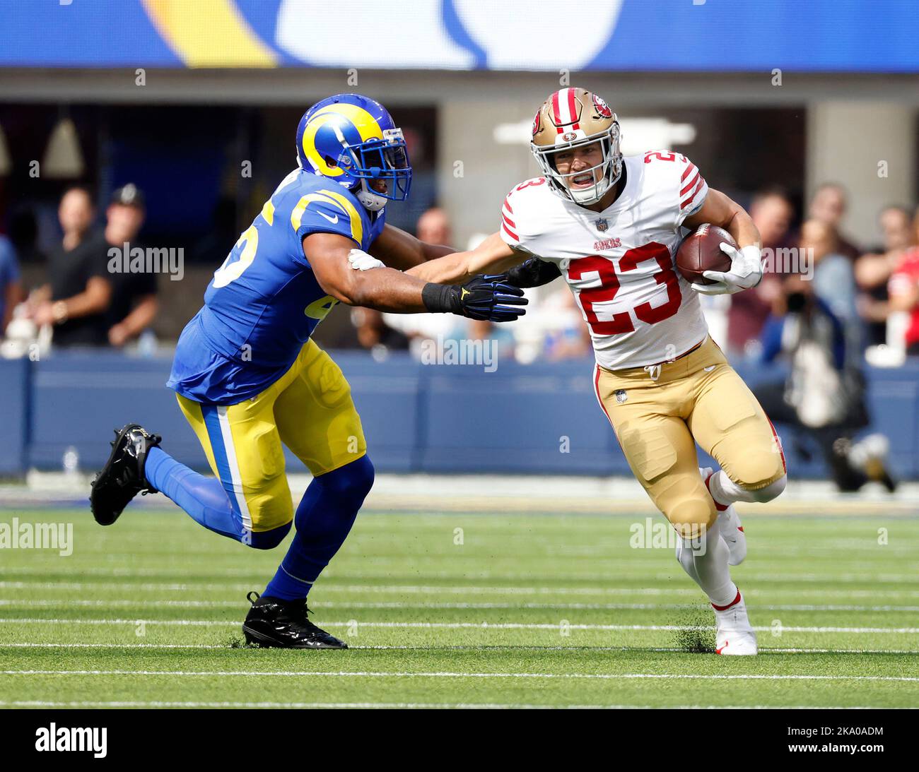 Mccaffrey rams 2022 49ers hi-res stock photography and images - Alamy