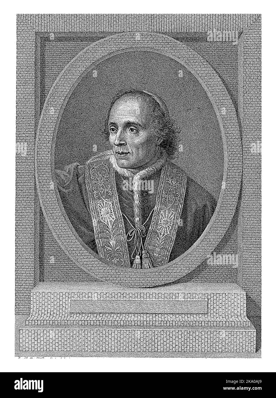 Portrait of Pope Pius VII, Luigi Fabri, after Jean-Baptiste Joseph ...