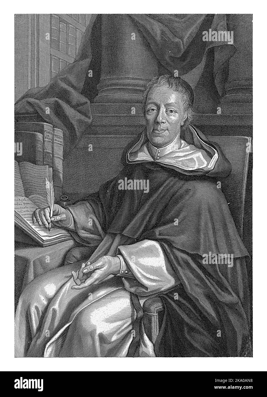 Portrait of the theologian Alexandre Noel. He is depicted in his ...