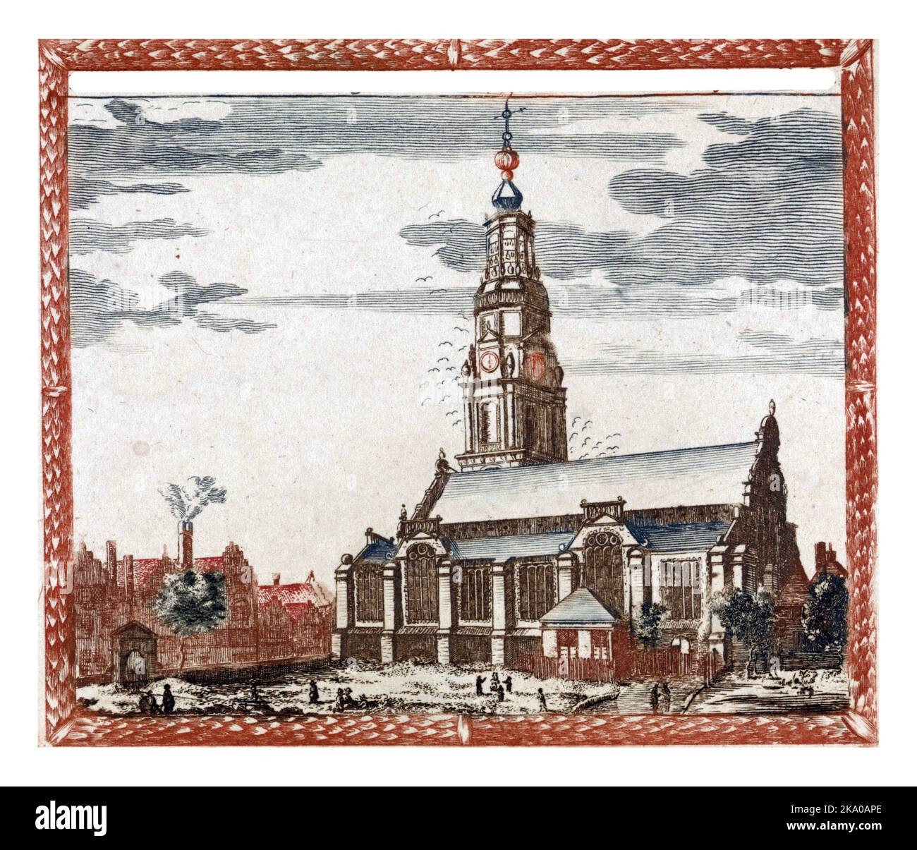 Zuiderkerk in Amsterdam, anonymous, after Jan Veenhuysen, 1695 - 1699 ...