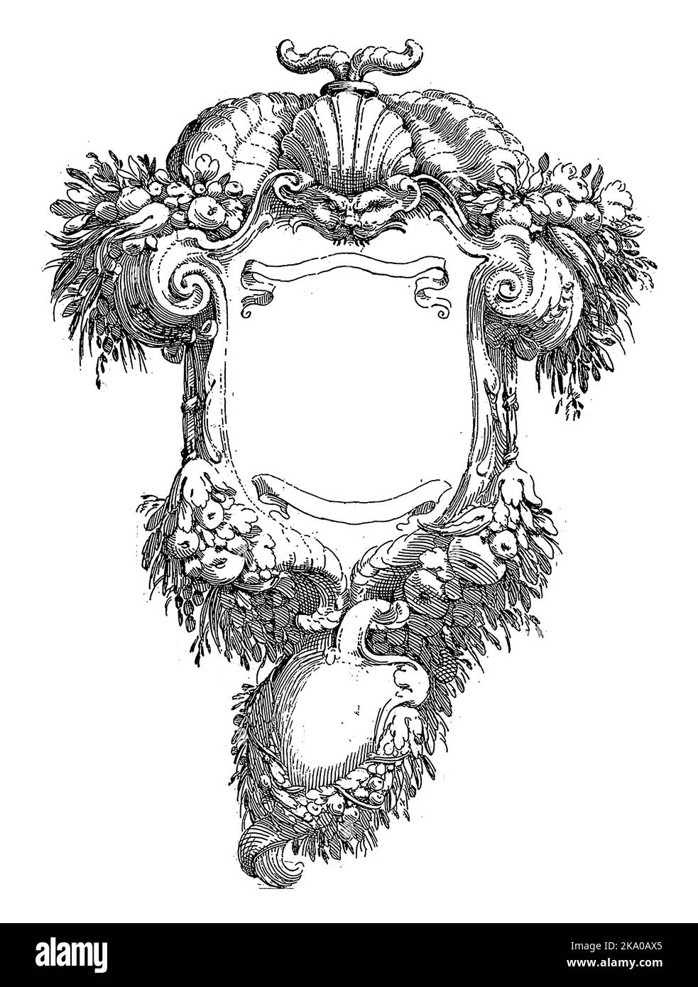 Shield shaped cartouche Cut Out Stock Images & Pictures - Alamy