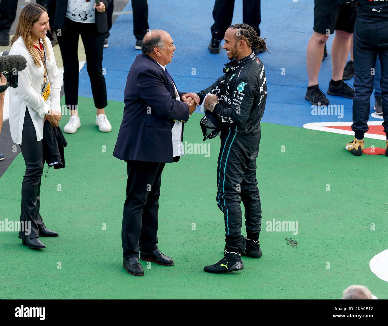 Mexico City, Mexico. 30th Oct, 2022. Antonio Perez (MEX), father of Sergio Perez, #44 Lewis ...