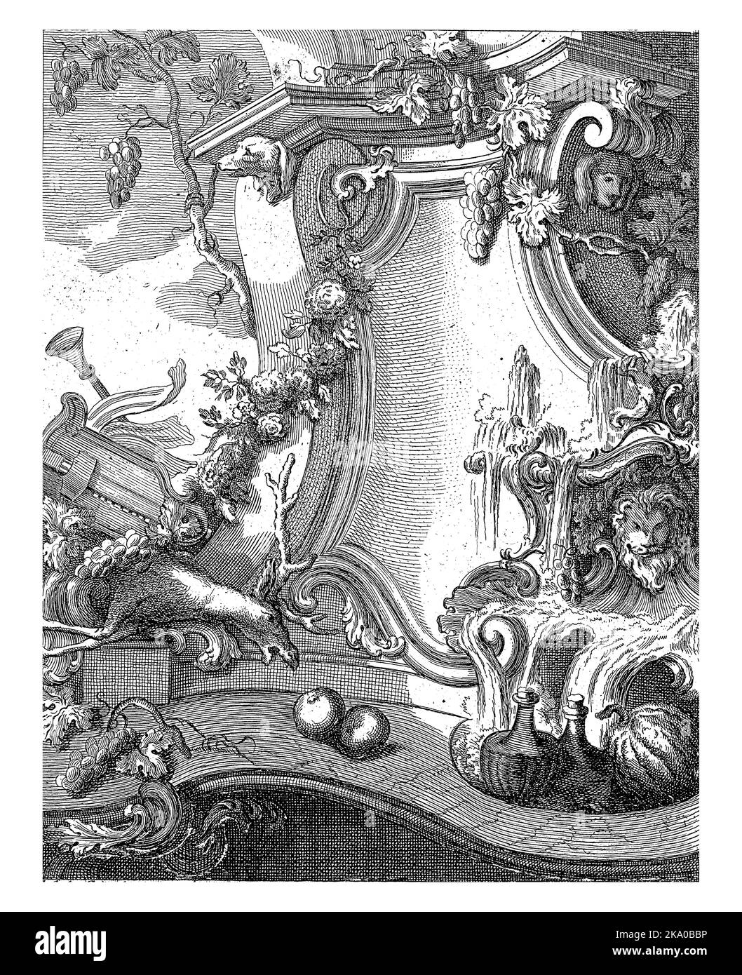 Rocaille fountain Black and White Stock Photos & Images - Alamy