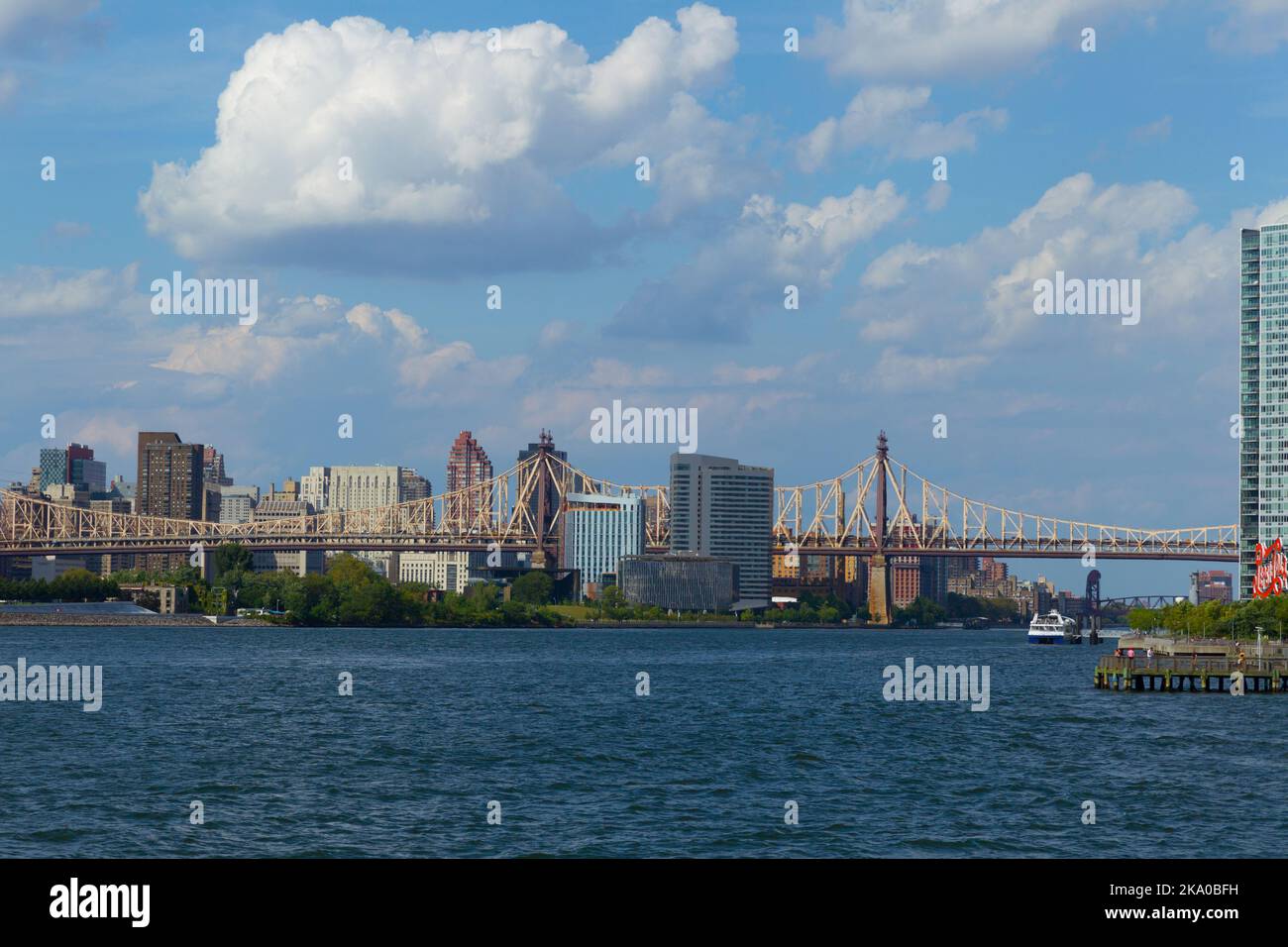 The East River and 59th Street Bridge (also known as the Ed Koch ...