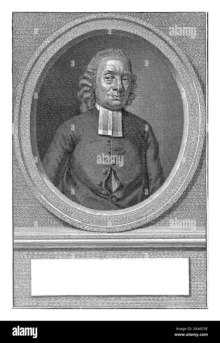 Half-length portrait of Ahasverus van den Berg, in an oval medallion ...