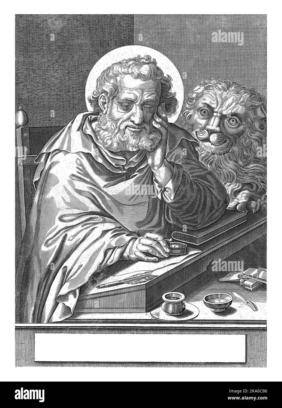 Marcus the evangelist, Francois van den Hoeye, after Egbert van ...