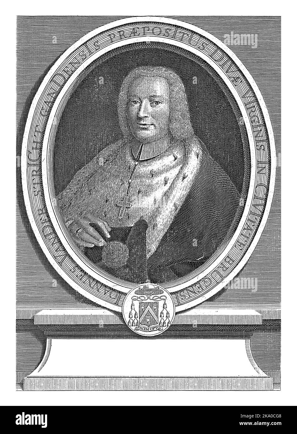 Portrait of Johannes Van der Stricht, Frans Pilsen, 1741 Portrait of ...
