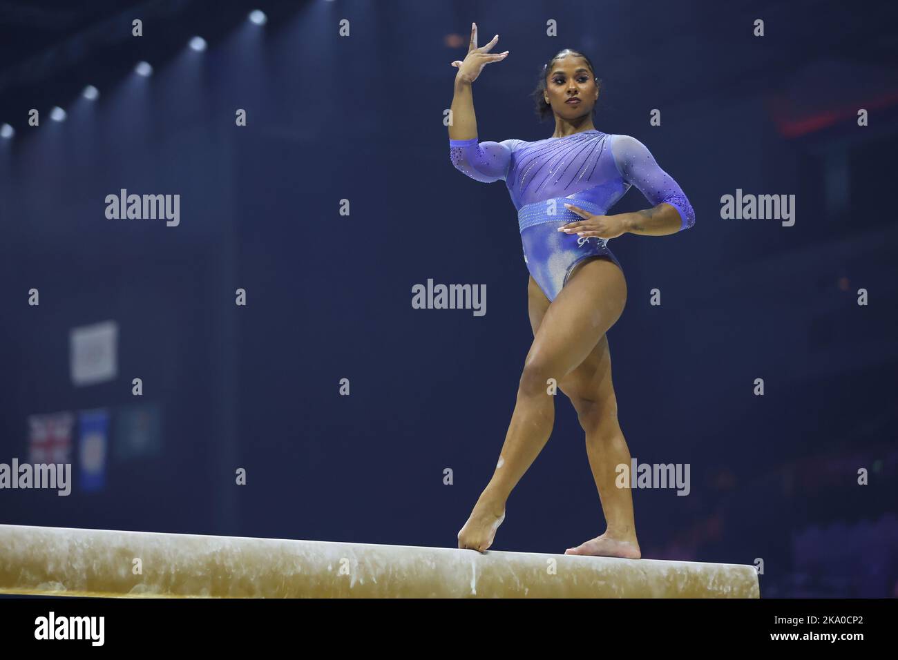 M&S Bank Arena, Liverpool, UK. 29th Oct, 2022. Jordan Chiles (USA ...
