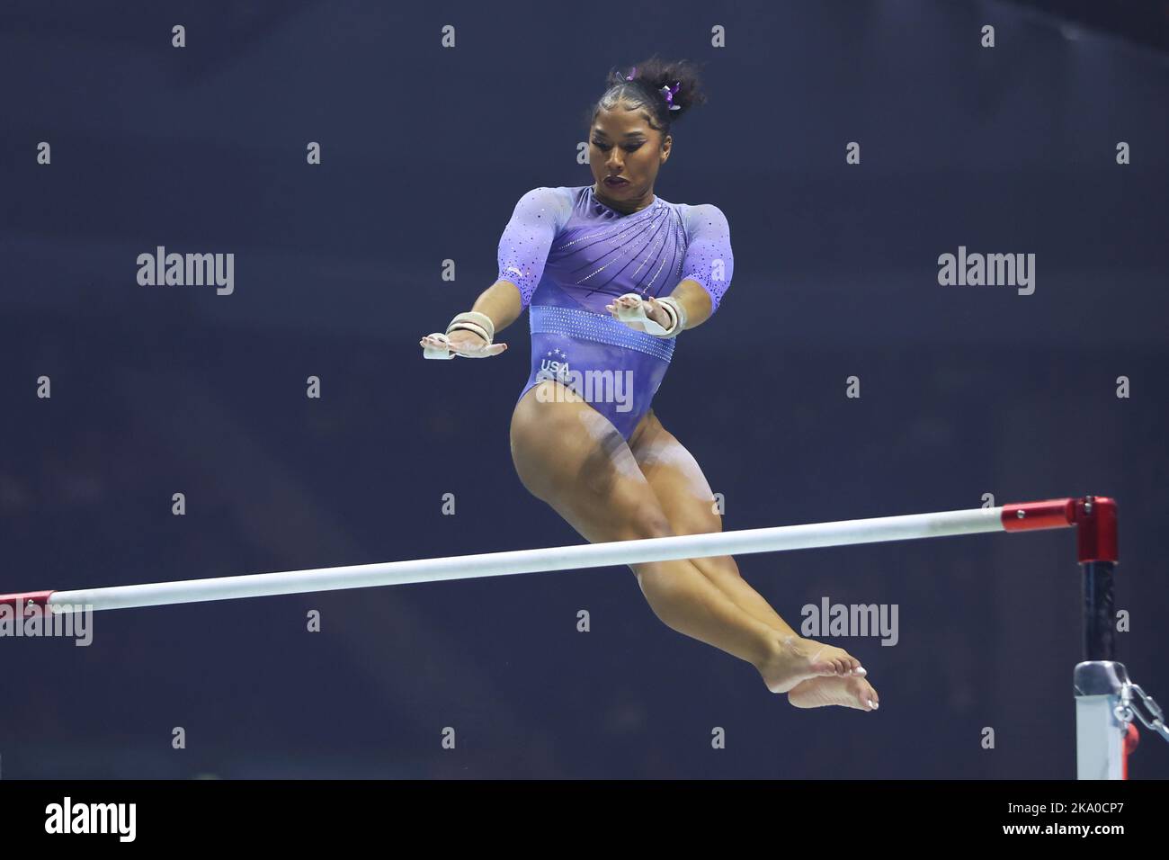 M&S Bank Arena, Liverpool, UK. 29th Oct, 2022. Jordan Chiles (USA ...