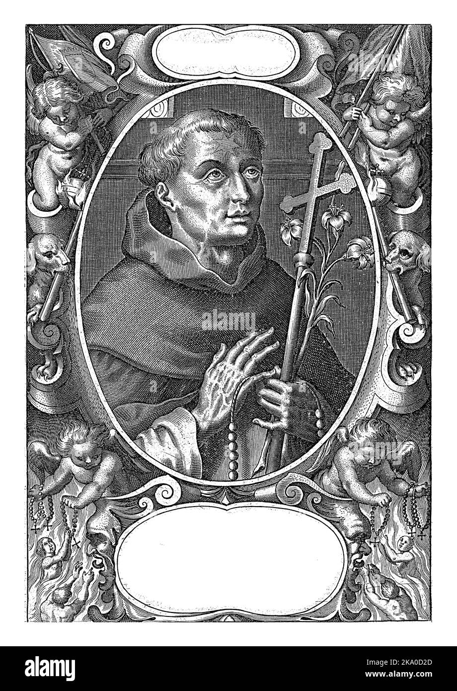 Portrait of Saint Dominic, founder of the Dominicans Stock Photo - Alamy