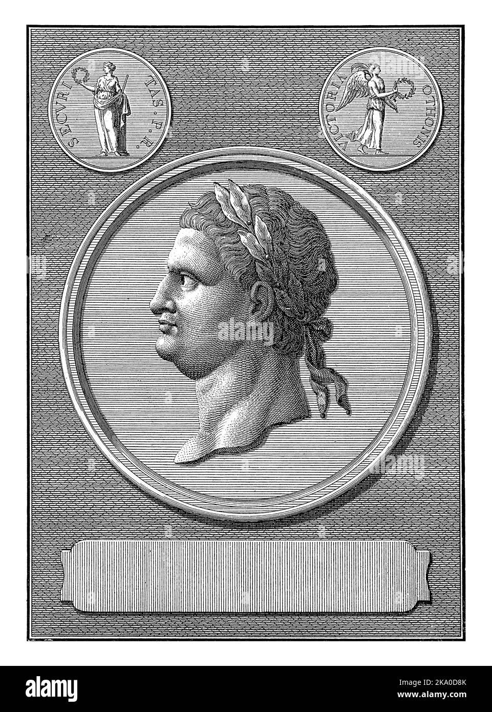 Medal with the portrait of Otho (Marcus Salvius Otho), Roman emperor ...