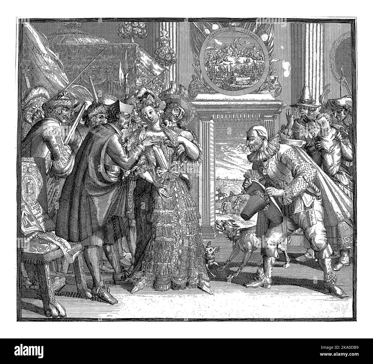 Cartoon of Louis XIV and the Persecution of the Protestants in France ...