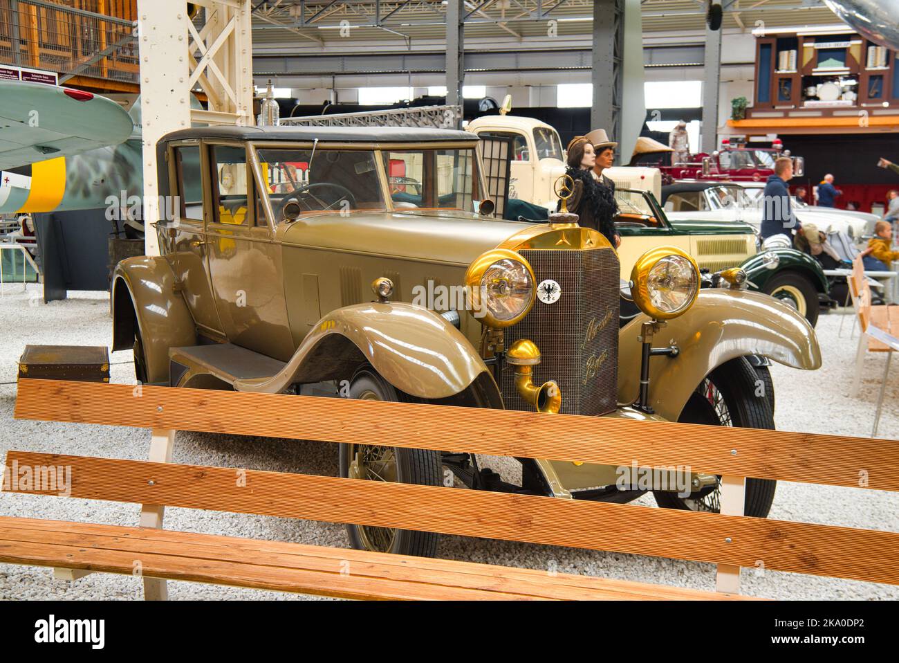 SPEYER, GERMANY - OCTOBER 2022: yellow beige sand Mercedes 24 100 140 ...