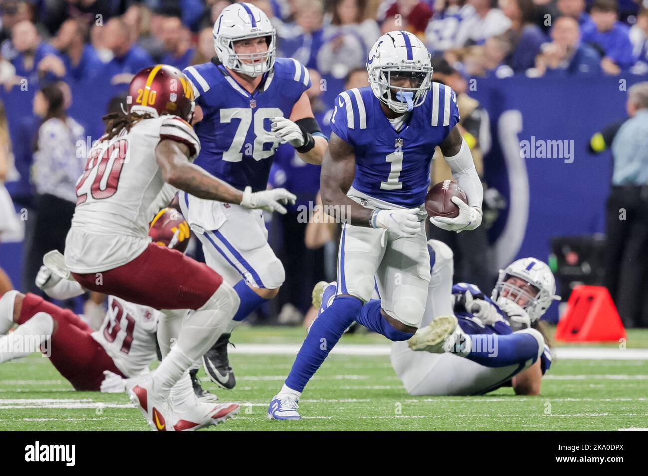 Indianapolis, Indiana, USA. 30th Oct, 2022. Indianapolis Colts wide ...