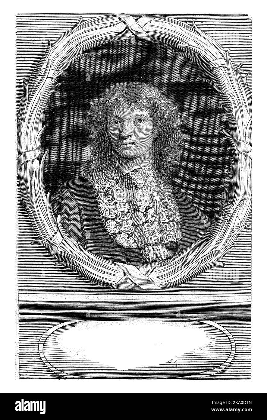 Portrait of the Dutch physician Reinier de Graaf (1641-1673), depicted ...