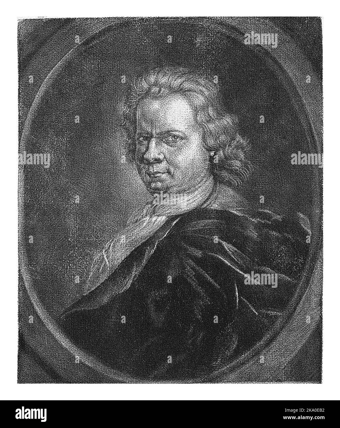 Self-portrait of the painter Abraham van der Eyk, Jan de Groot, after ...